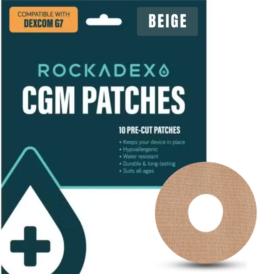 Dexcom G7 Patches: Beige – 10 Pack Inner Cut – MedStyle