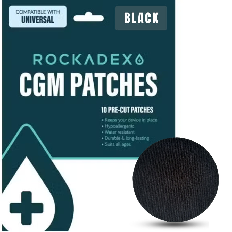 Universal CGM Patches – 10 Pack Black – MedStyle
