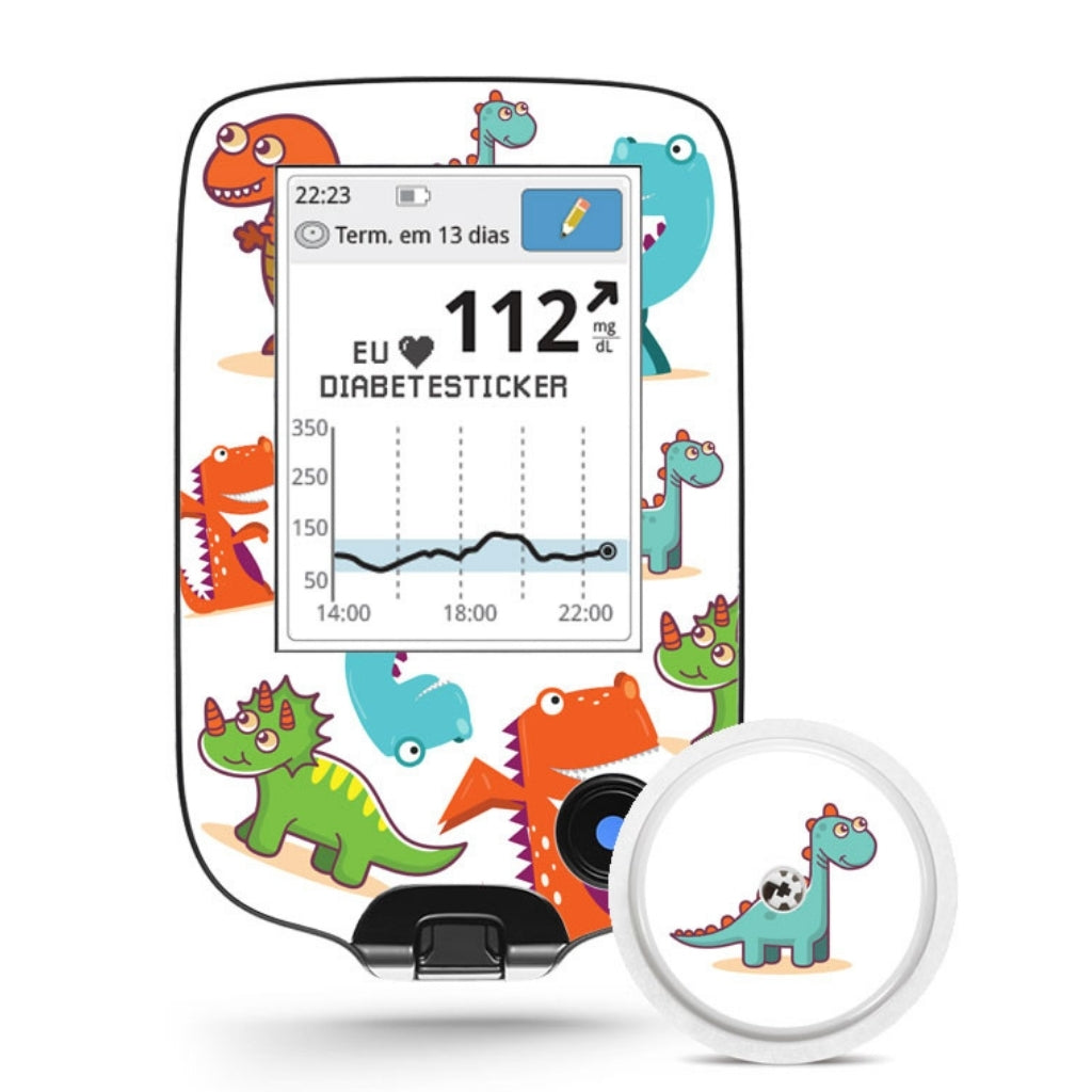 Freestyle Libre Reader & 1x Sensor Decal - Dinosaur – MedStyle