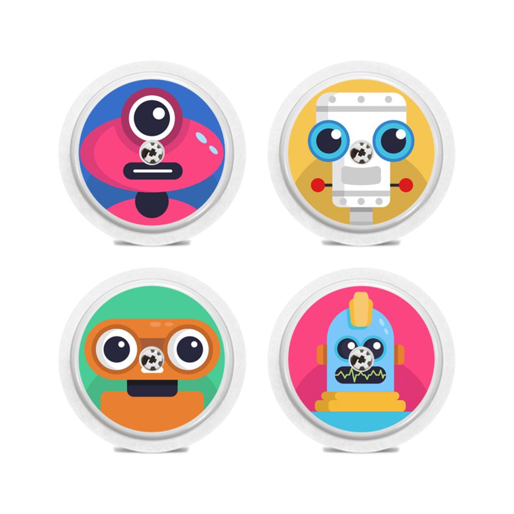 Freestyle Libre Sensor Decal x4 - Robots – MedStyle